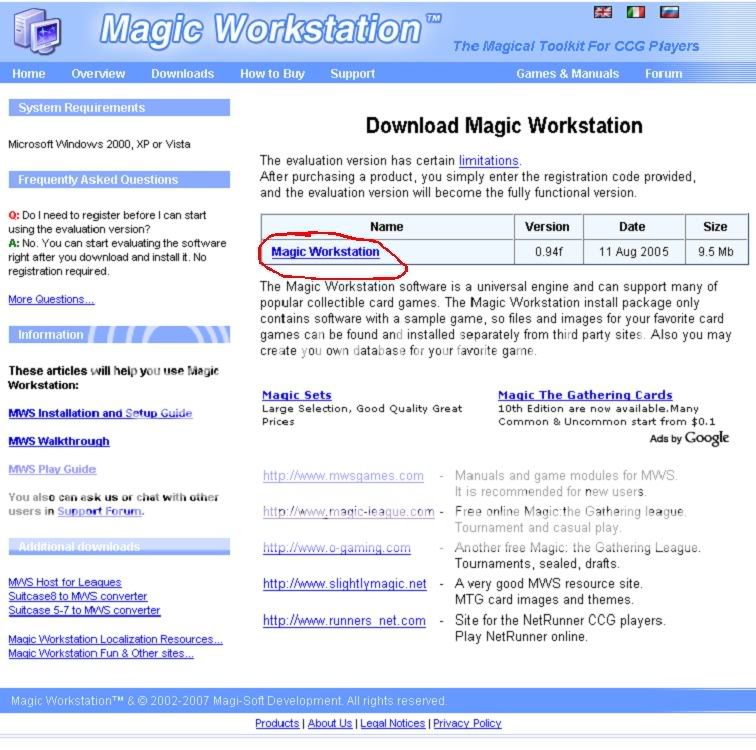 MWS Guide for Legacy Forum - Third Party Products - Other Magic ...