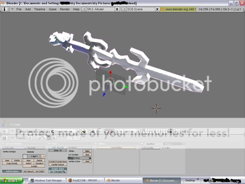 [Help] 1 sided wep texture | RaGEZONE - MMO Development Forums
